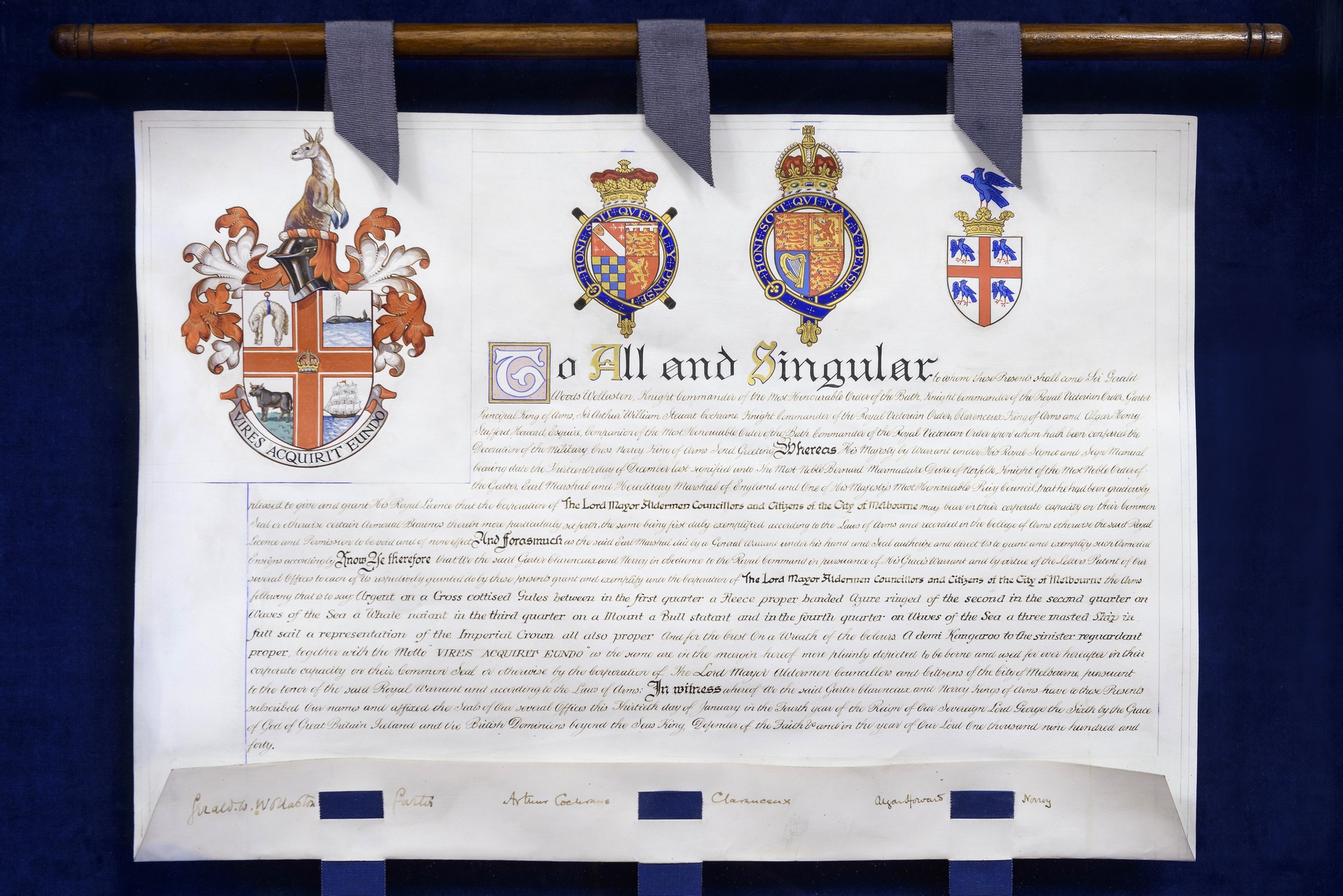 Letters Patent, Seal of City of Melbourne. - City Collection