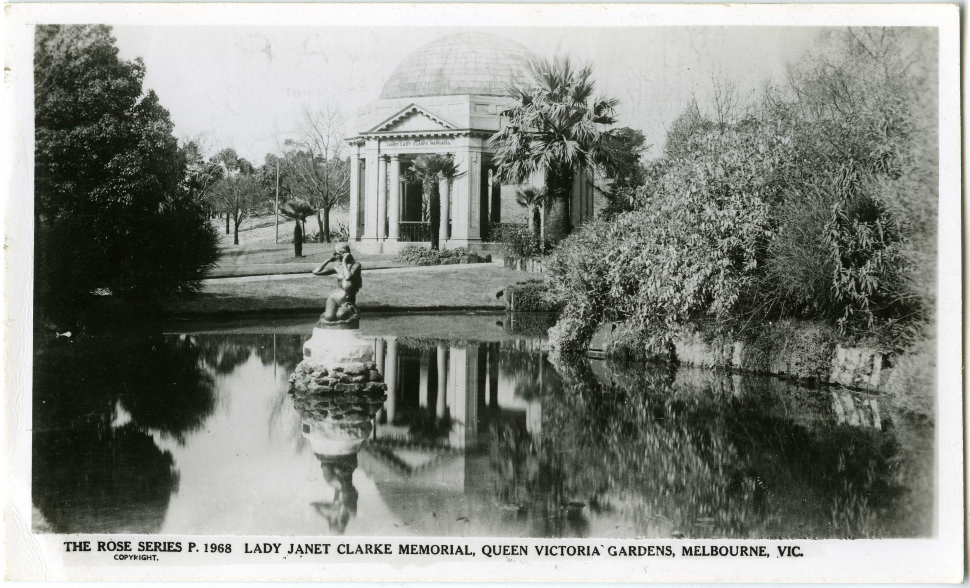 Lady Janet Clarke Memorial, Queen Victoria Gardens Melbourne Vic - City ...