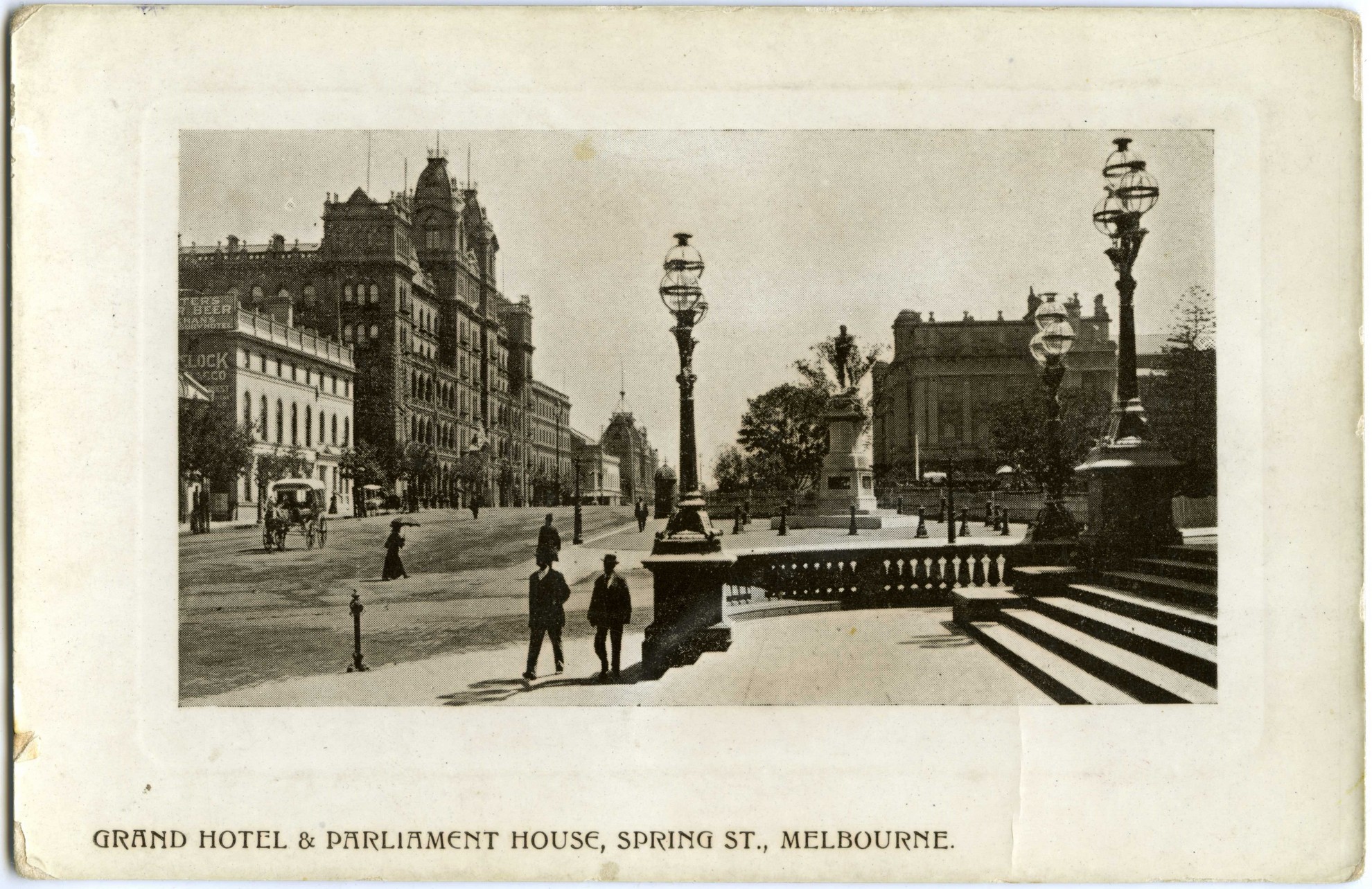 Grand Hotel & Parliament House, Spring St, Melbourne - City Collection