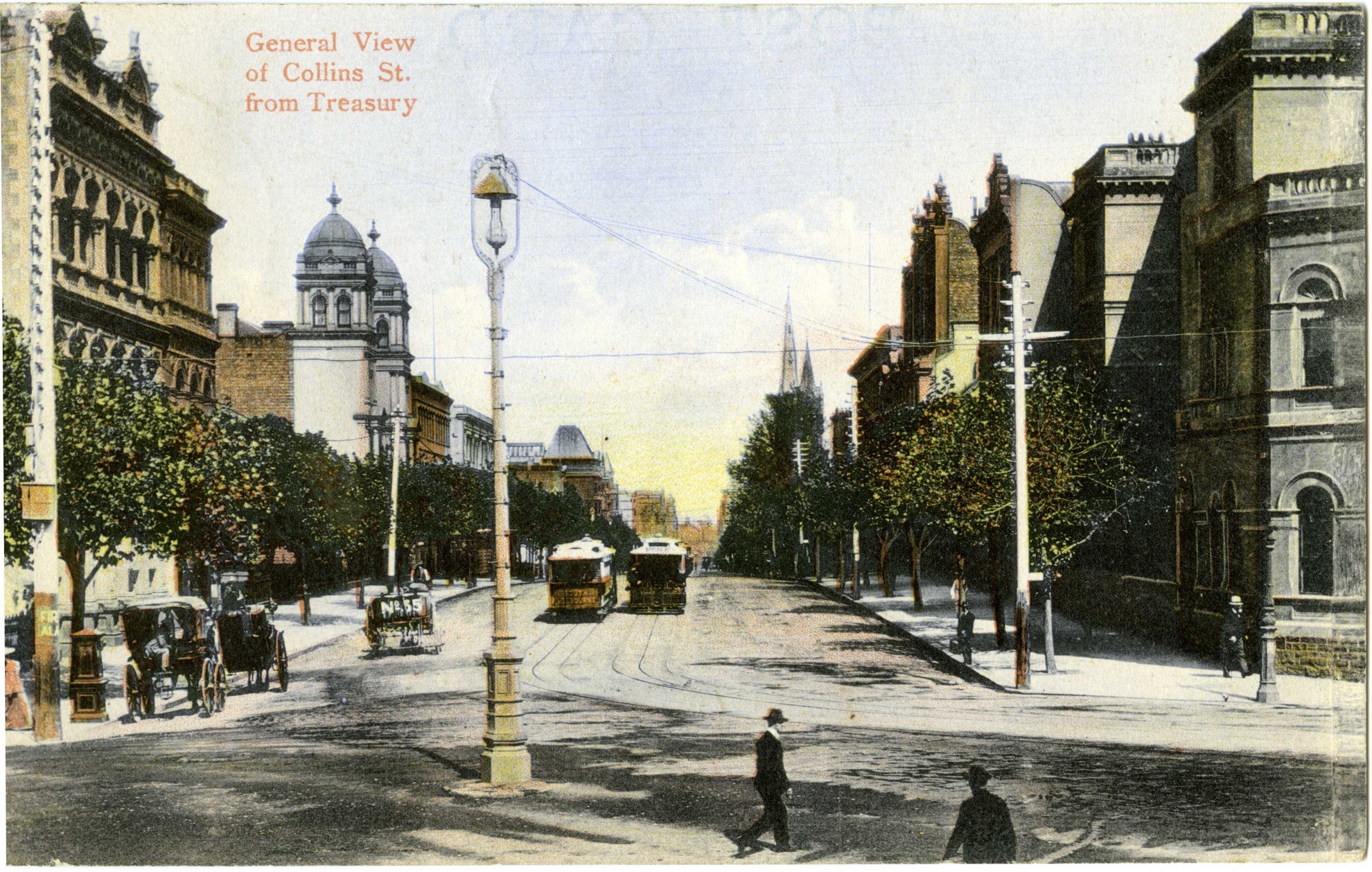 General View of Collins Street from Treasury - City Collection