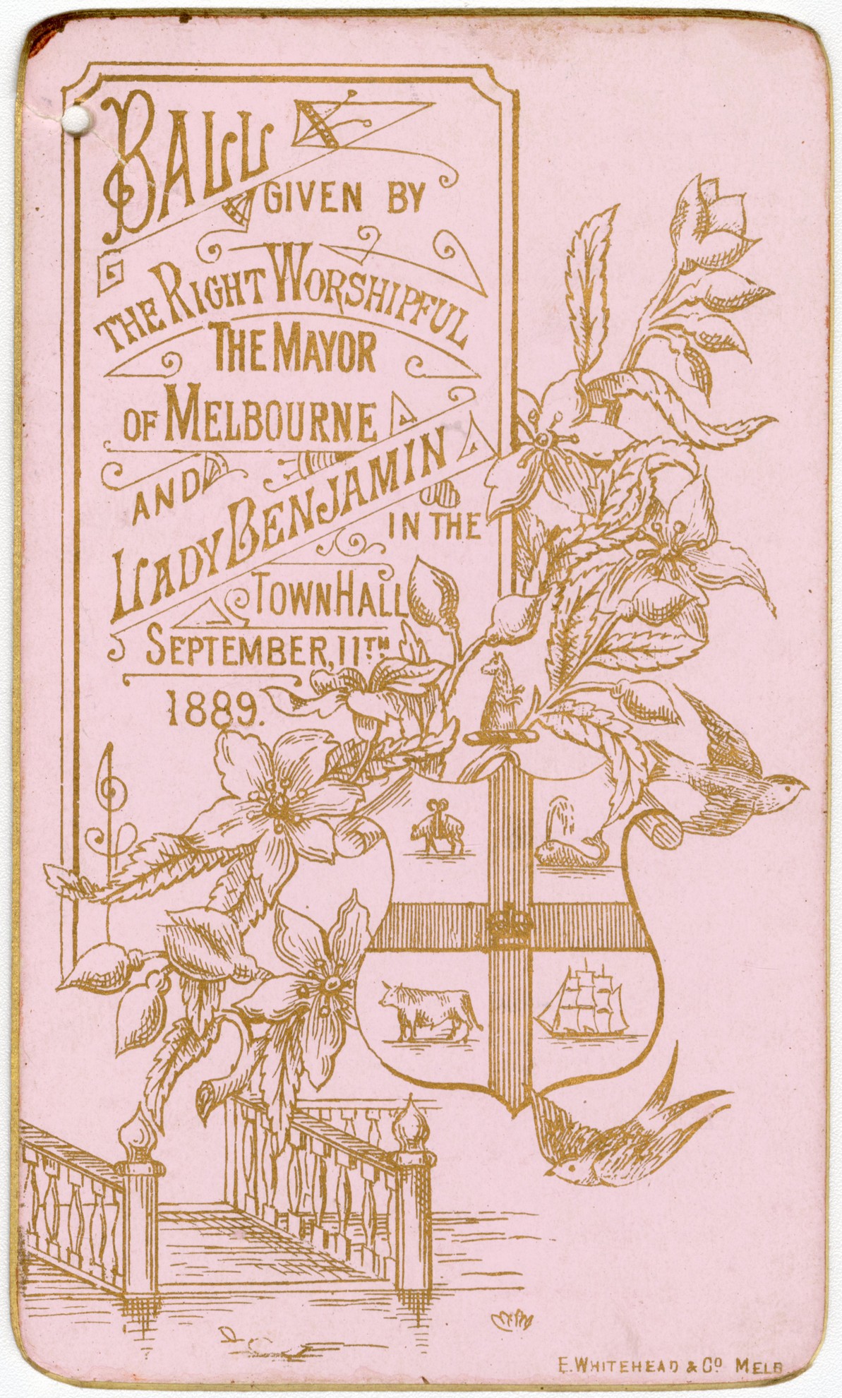 Dance card, Lord Mayor's Ball - City Collection