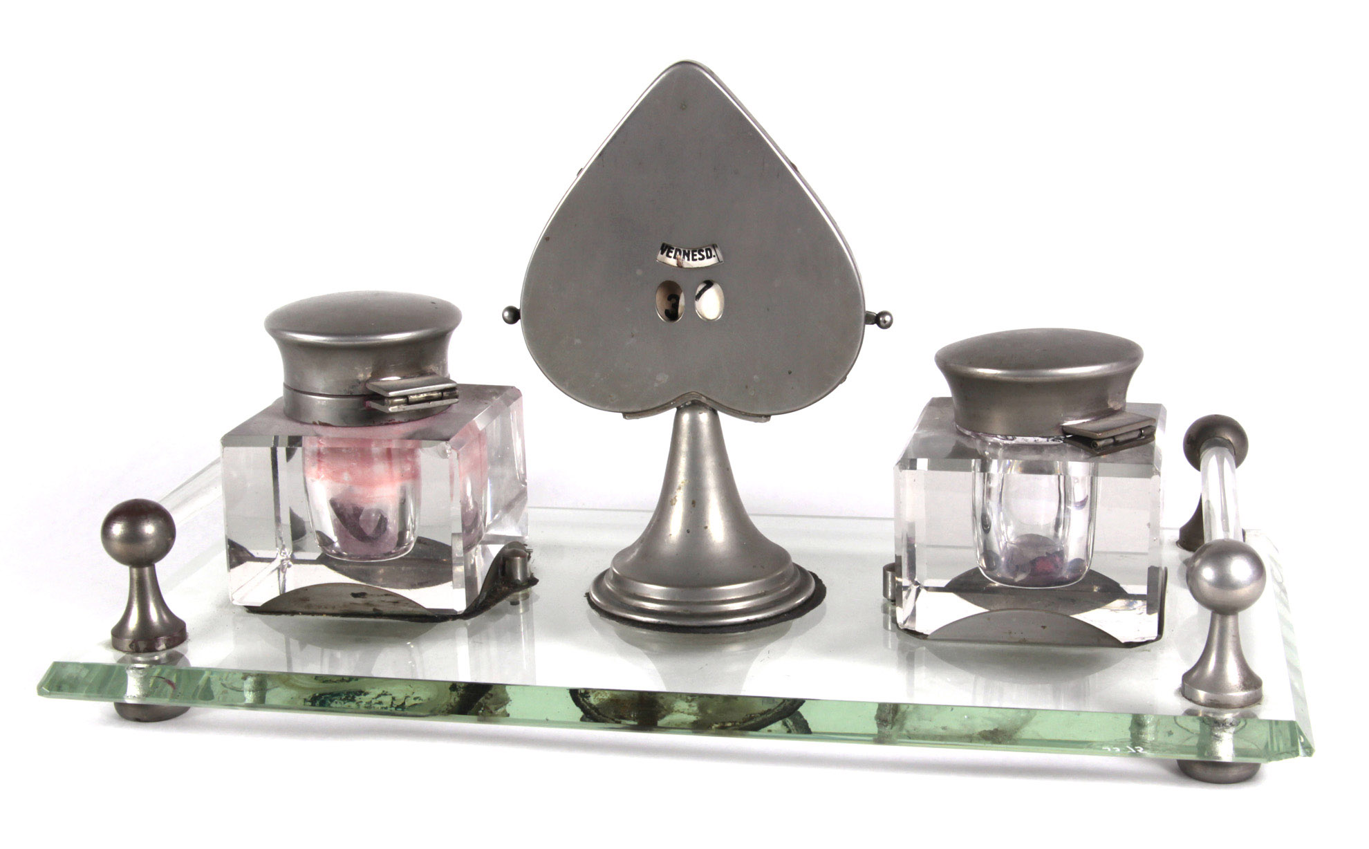 Inkwell and calendar desk set - City Collection