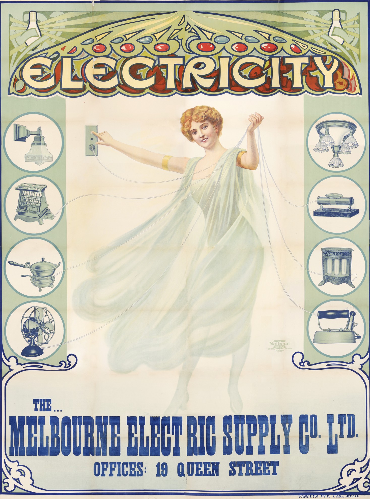 Poster, Electricity - City Collection
