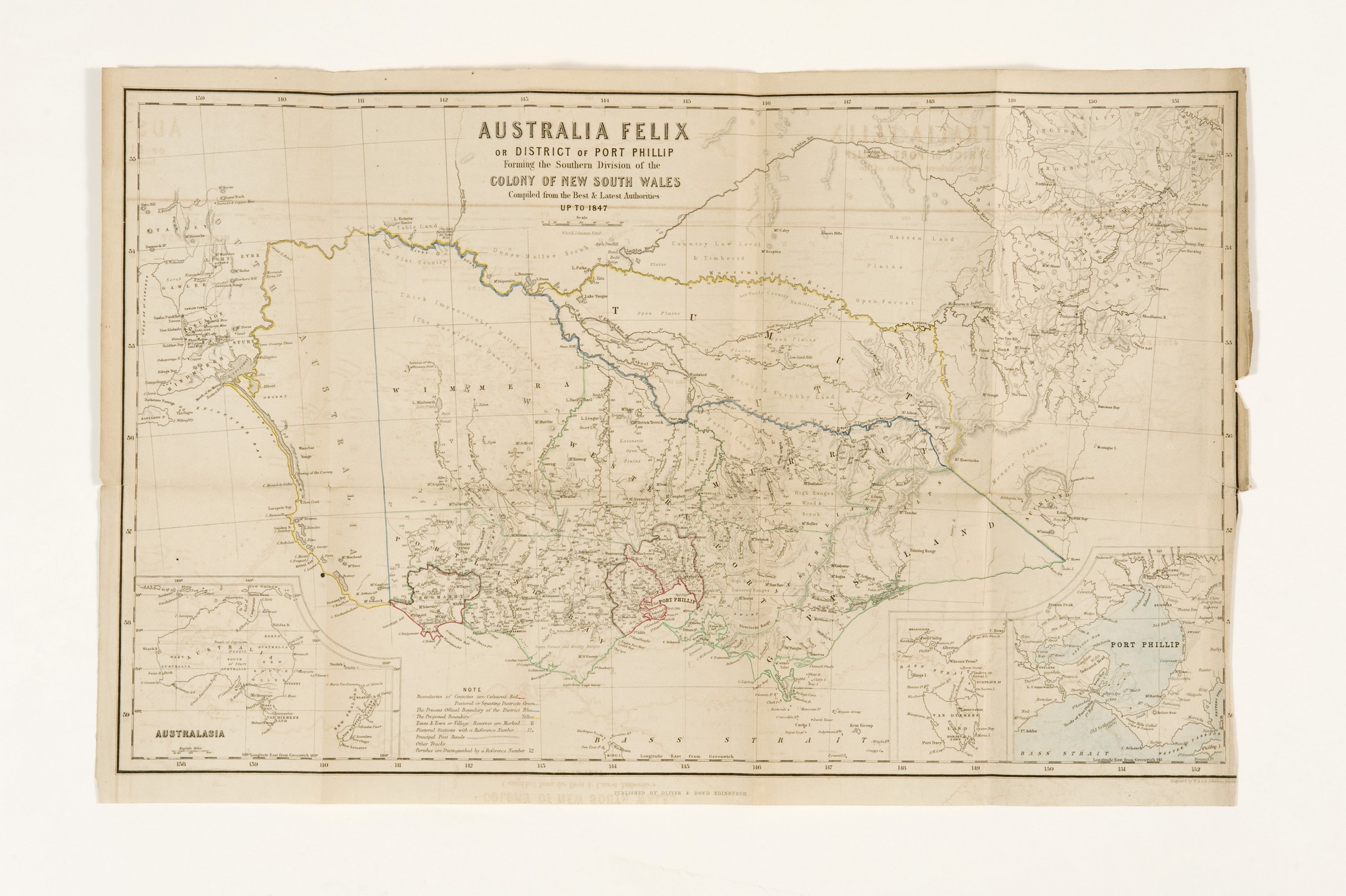 Map, Australia Felix or District of Port Phillip - City Collection