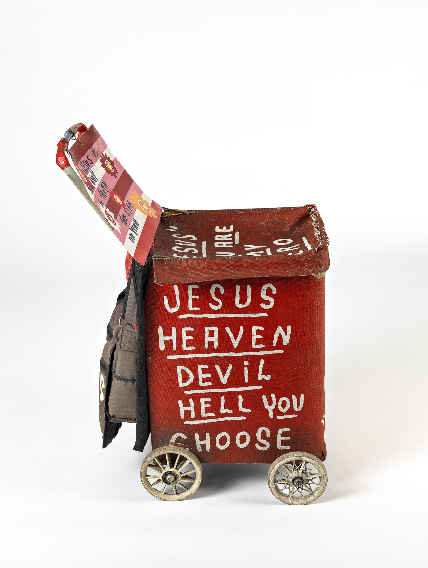 Jesus trolley 5 (red) with additional sign - City Collection