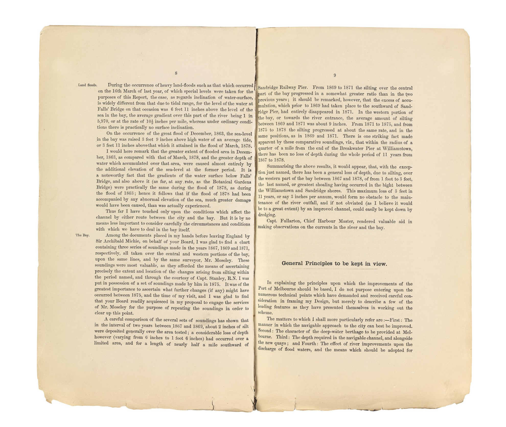 Melbourne Harbour Trust: report by Sir John Coode, C.E. on works of ...