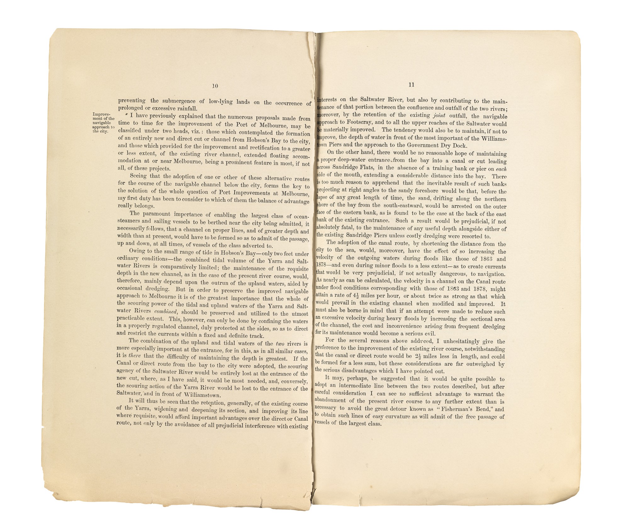 Melbourne Harbour Trust: report by Sir John Coode, C.E. on works of ...
