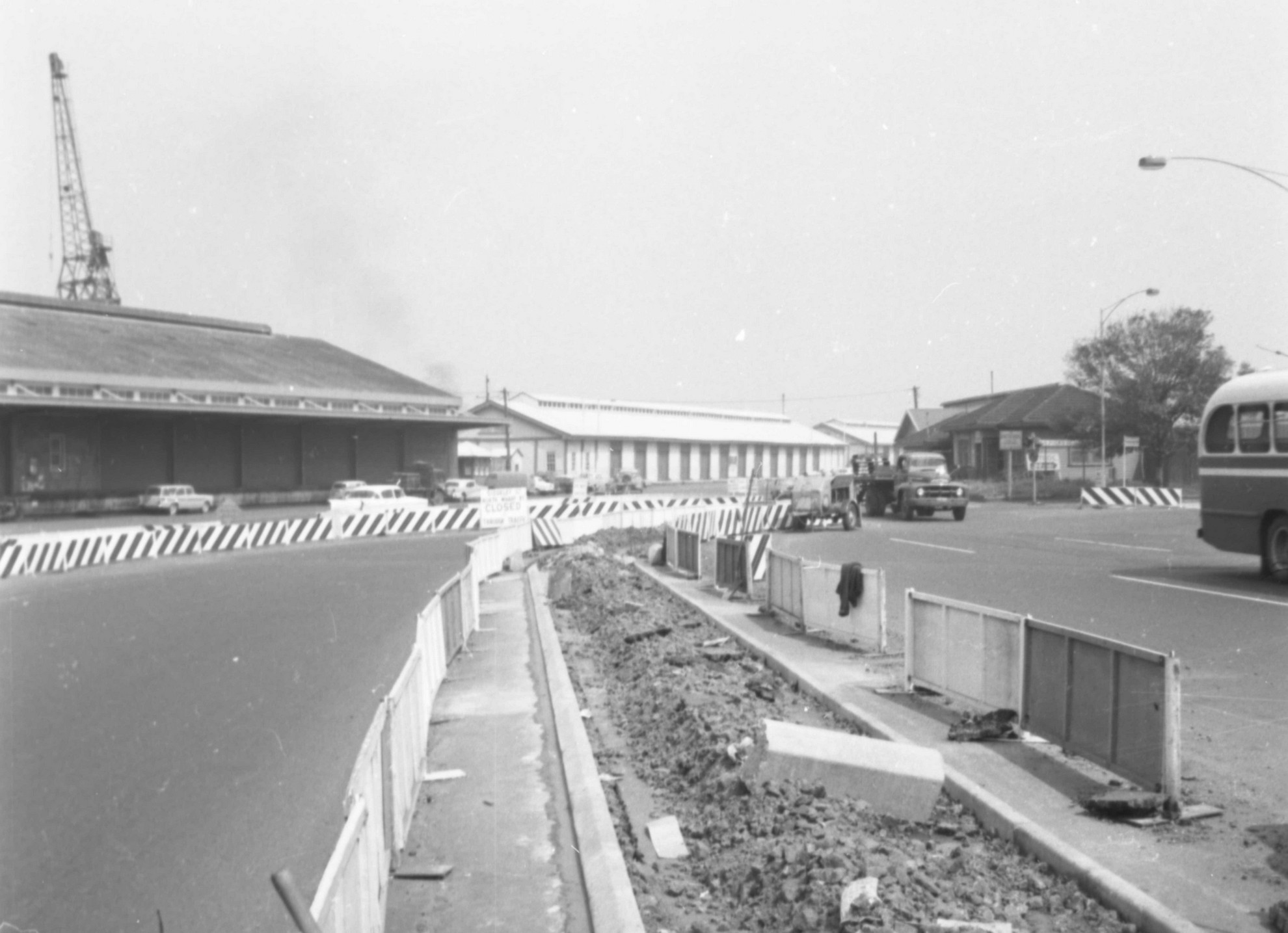 N559 Image showing channelisation on Footscray Road and during the ...