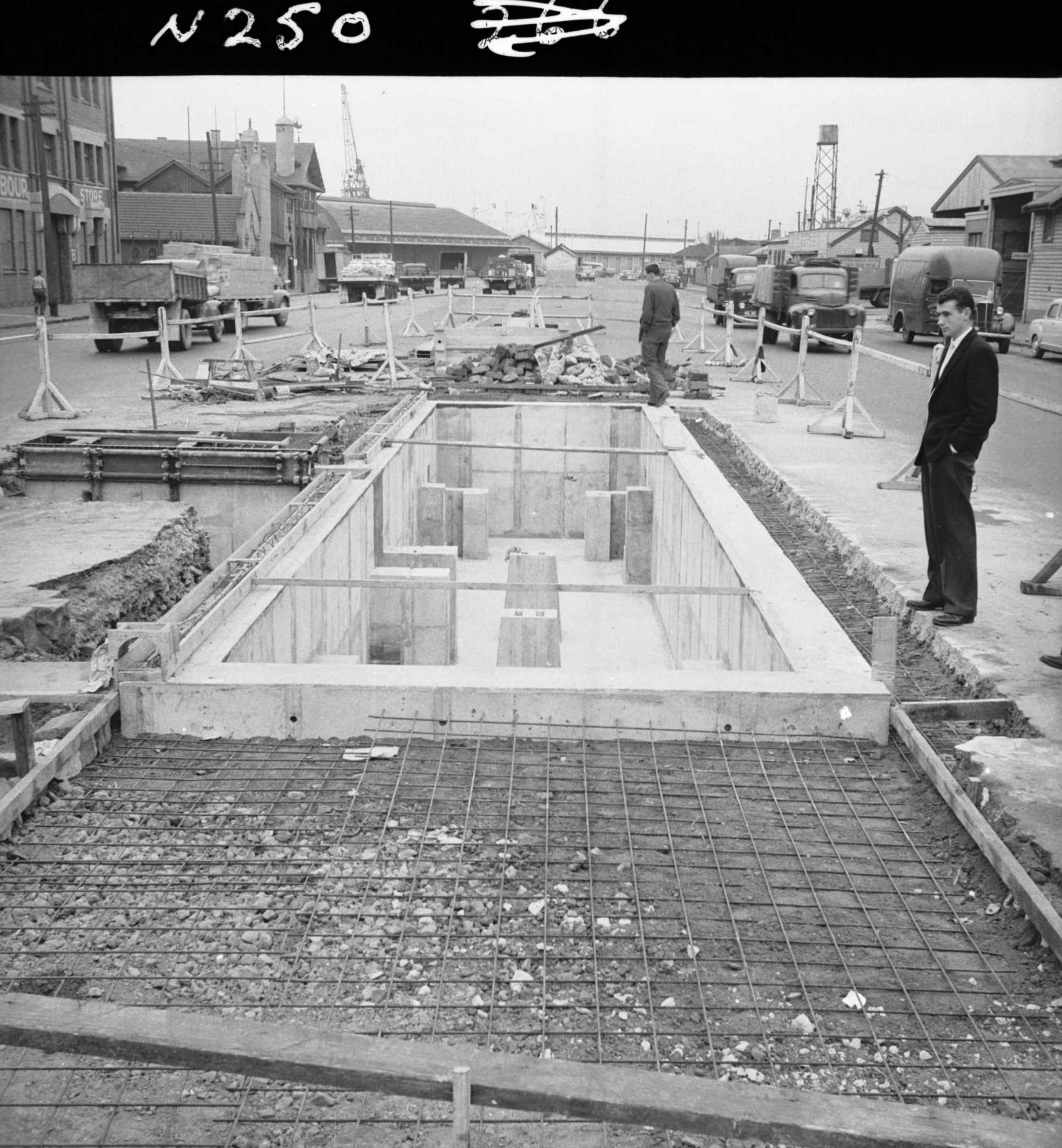 N250 Image showing a general view of the completed pit during ...