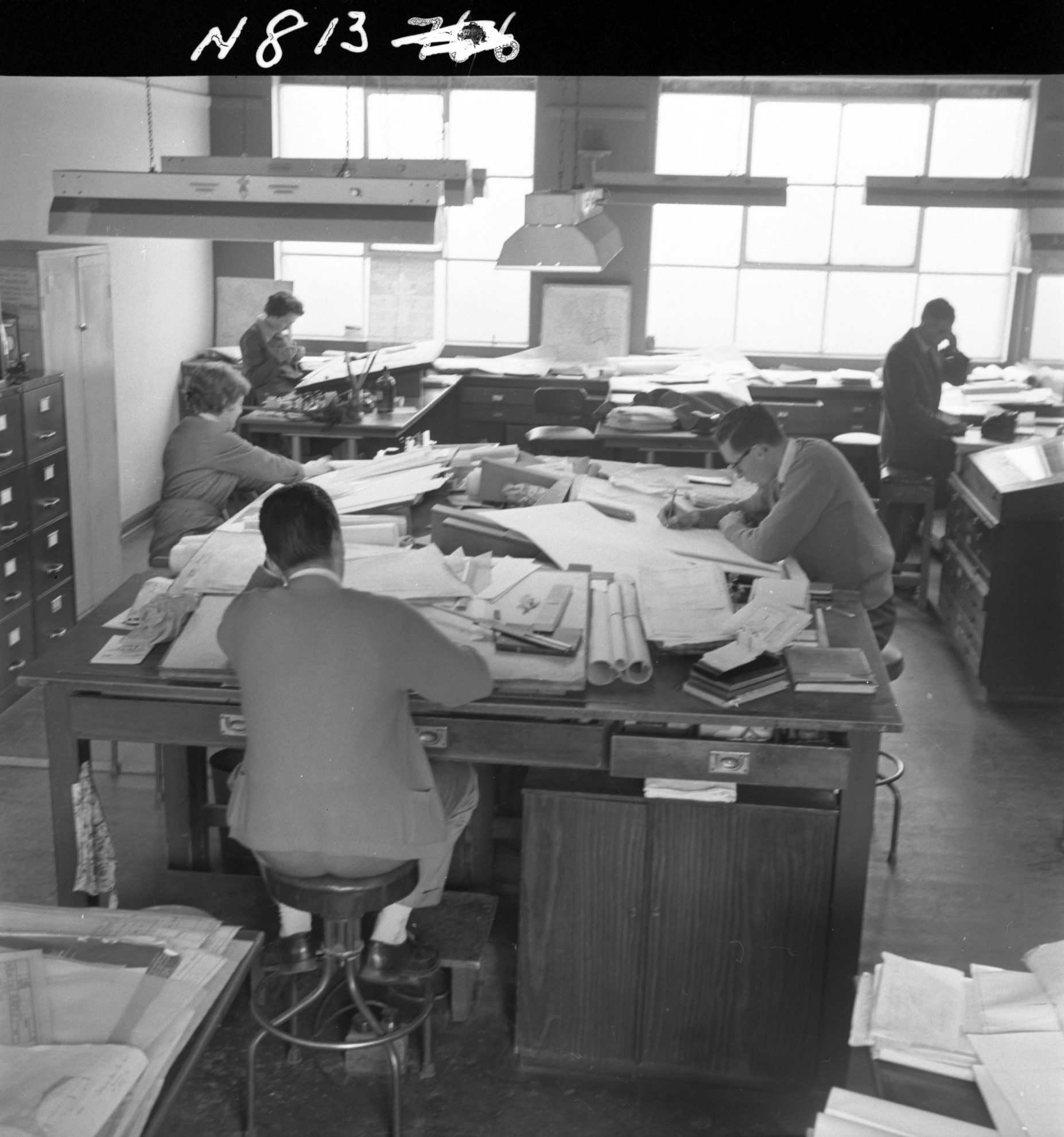 N813 Image showing the City Engineers Drawing Office - City Collection