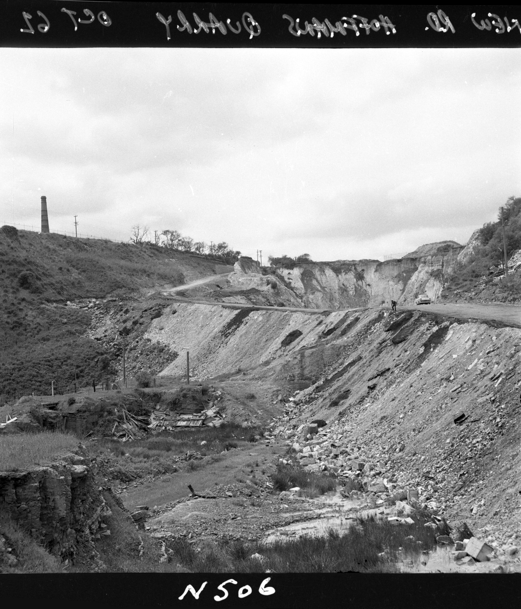 N506 Image showing the new access road into Hoffman's Quarry (with N507 ...