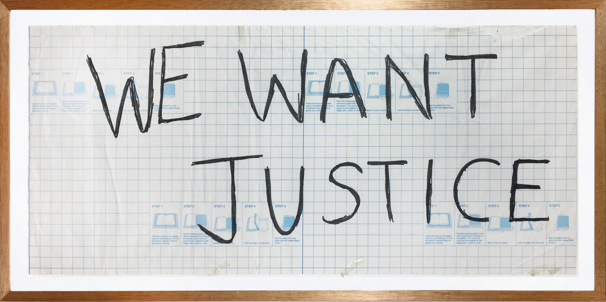 Placard, We want justice - City Collection