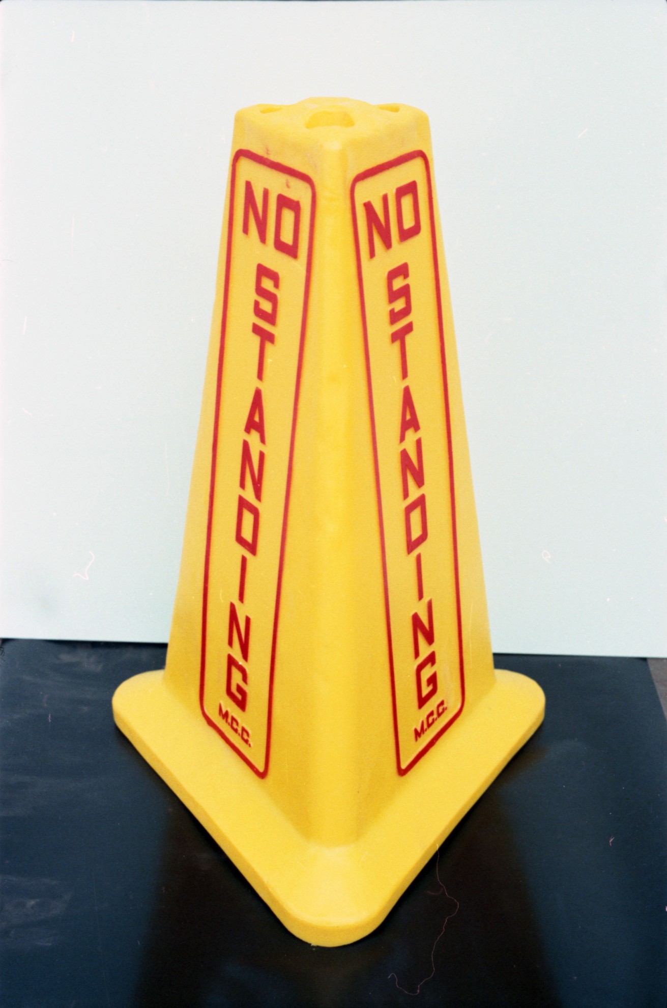 35B-50c Image of a traffic cone marked "no standing" - City Collection