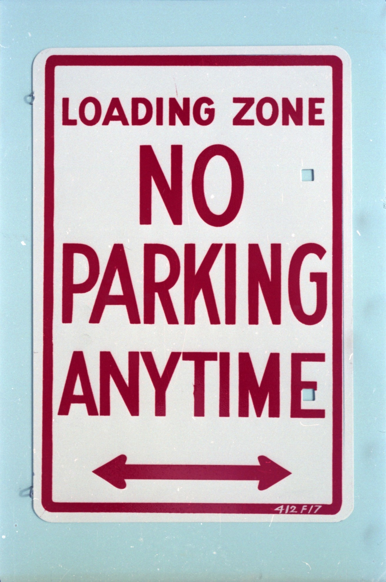 35B-54d Image of a loading zone sign - City Collection