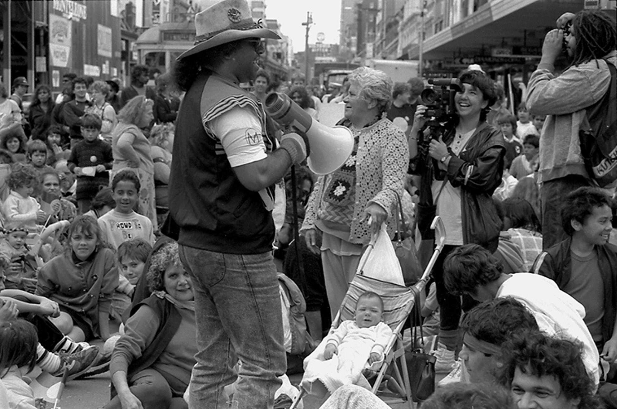 Peter Rotumah addresses the crowd, NAIDOC week - City Collection