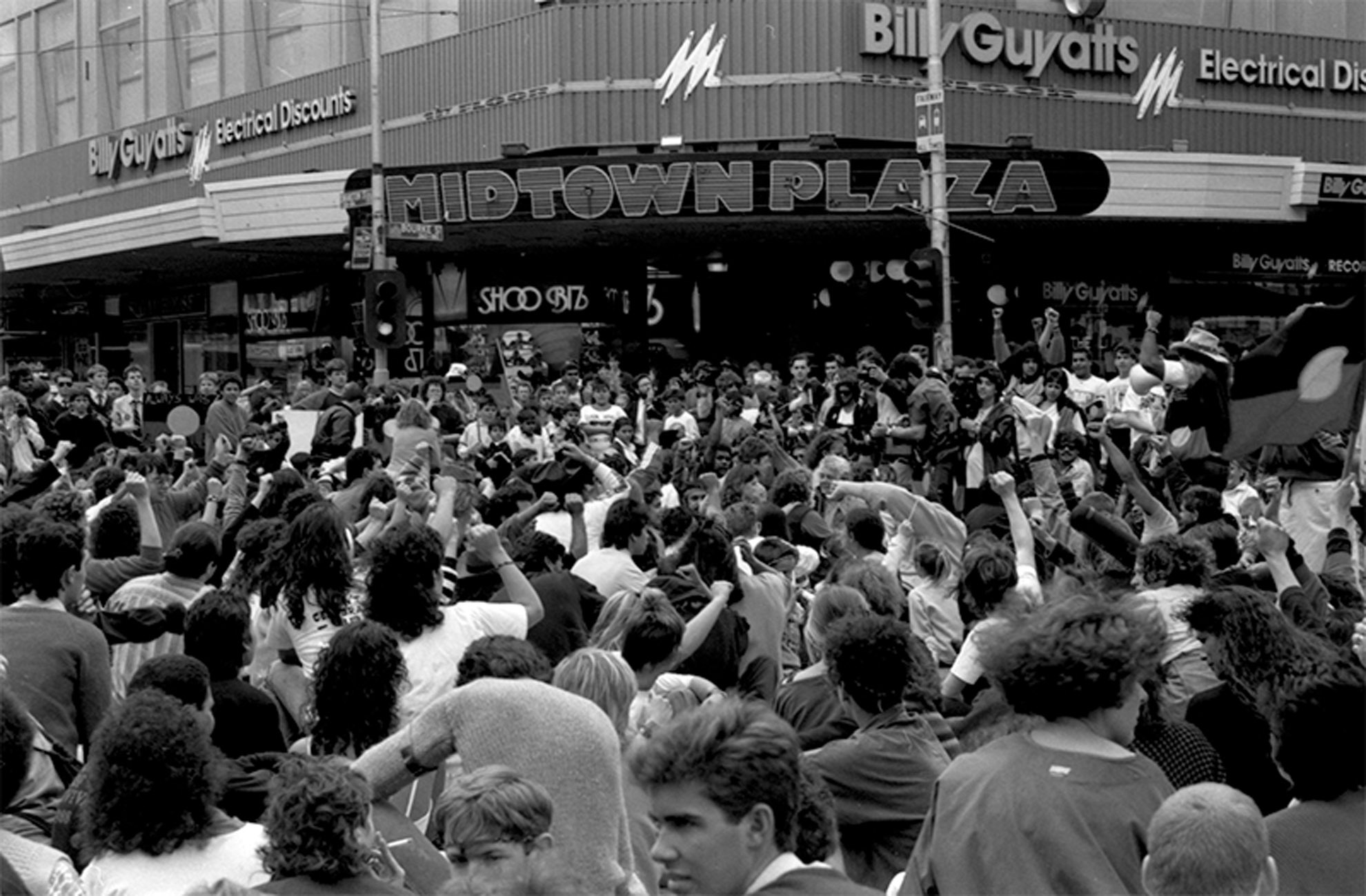 Sit down corner of Bourke and Swanston streets, NAIDOC week - City ...