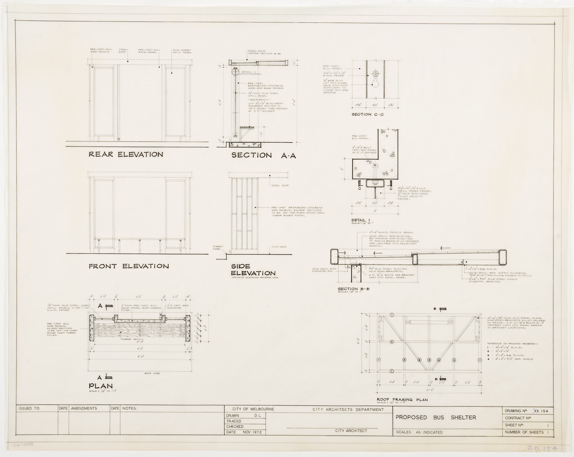 Proposed bus shelter - City Collection