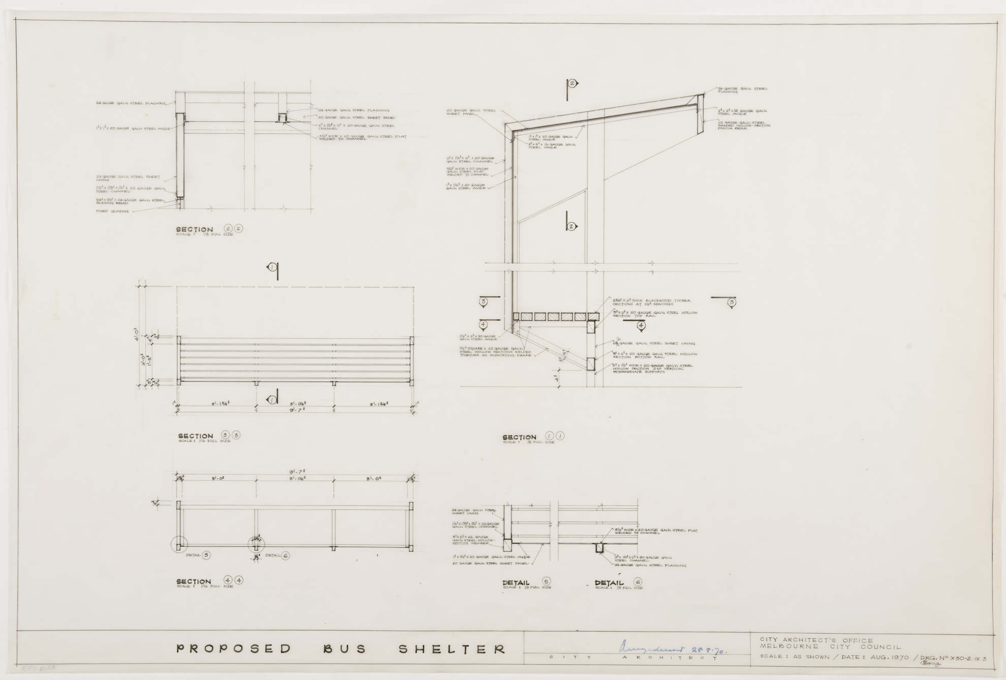 Proposed bus shelter - City Collection