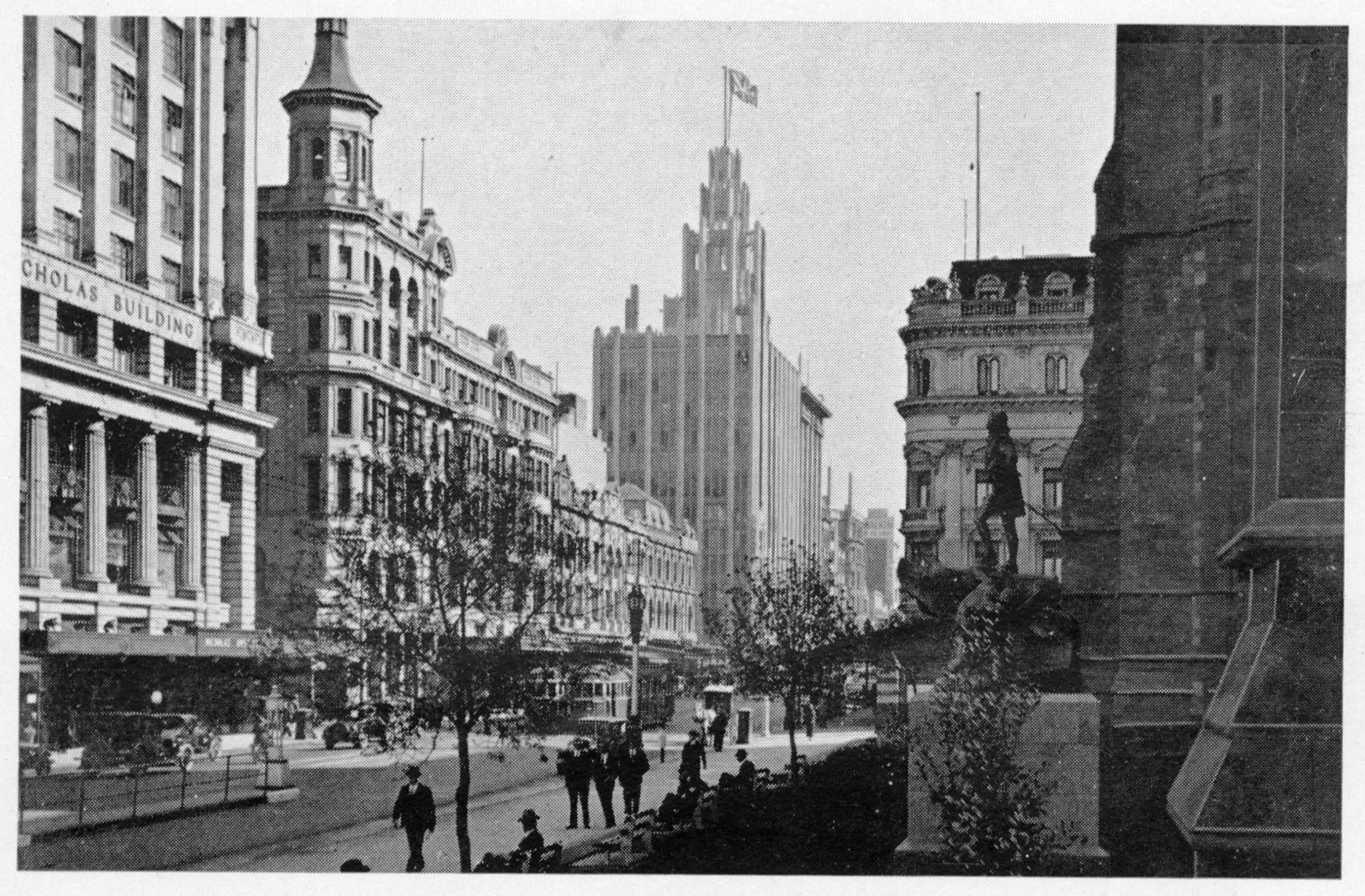 Swanston Street from St Paul's - City Collection