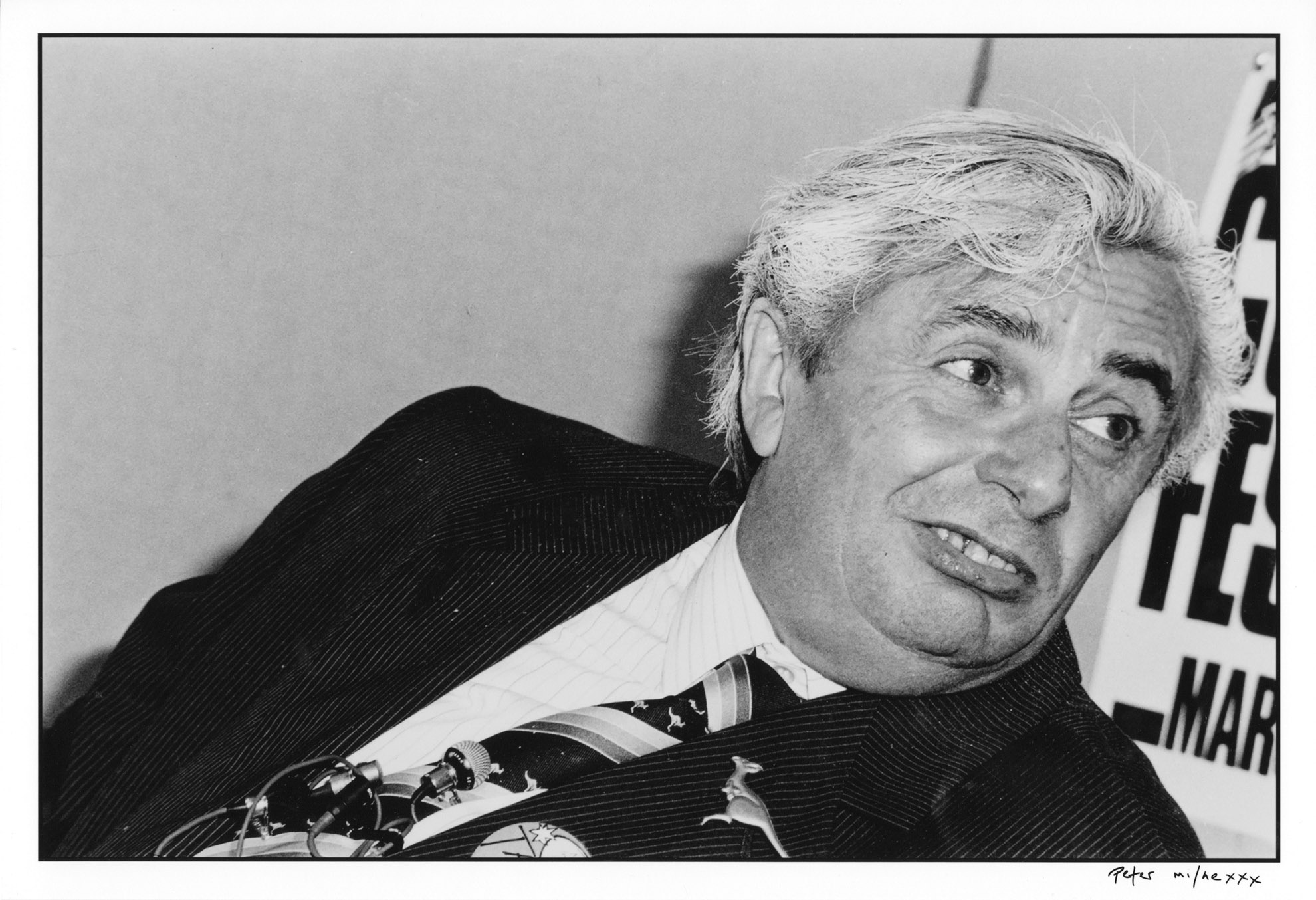 Sir Les Patterson [Press conference at Rockman’s Regency hotel ...