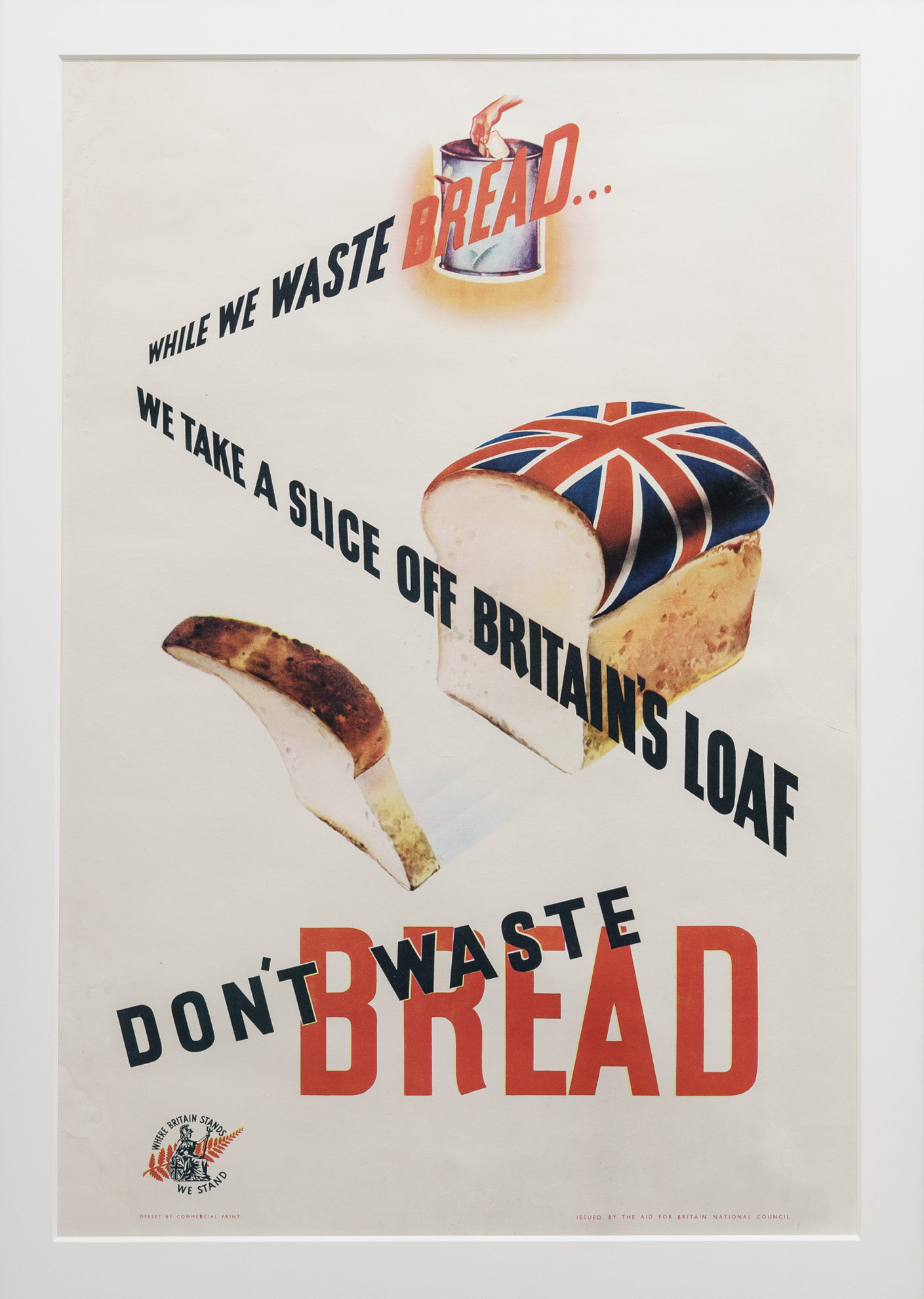 Poster, Don't waste bread - City Collection