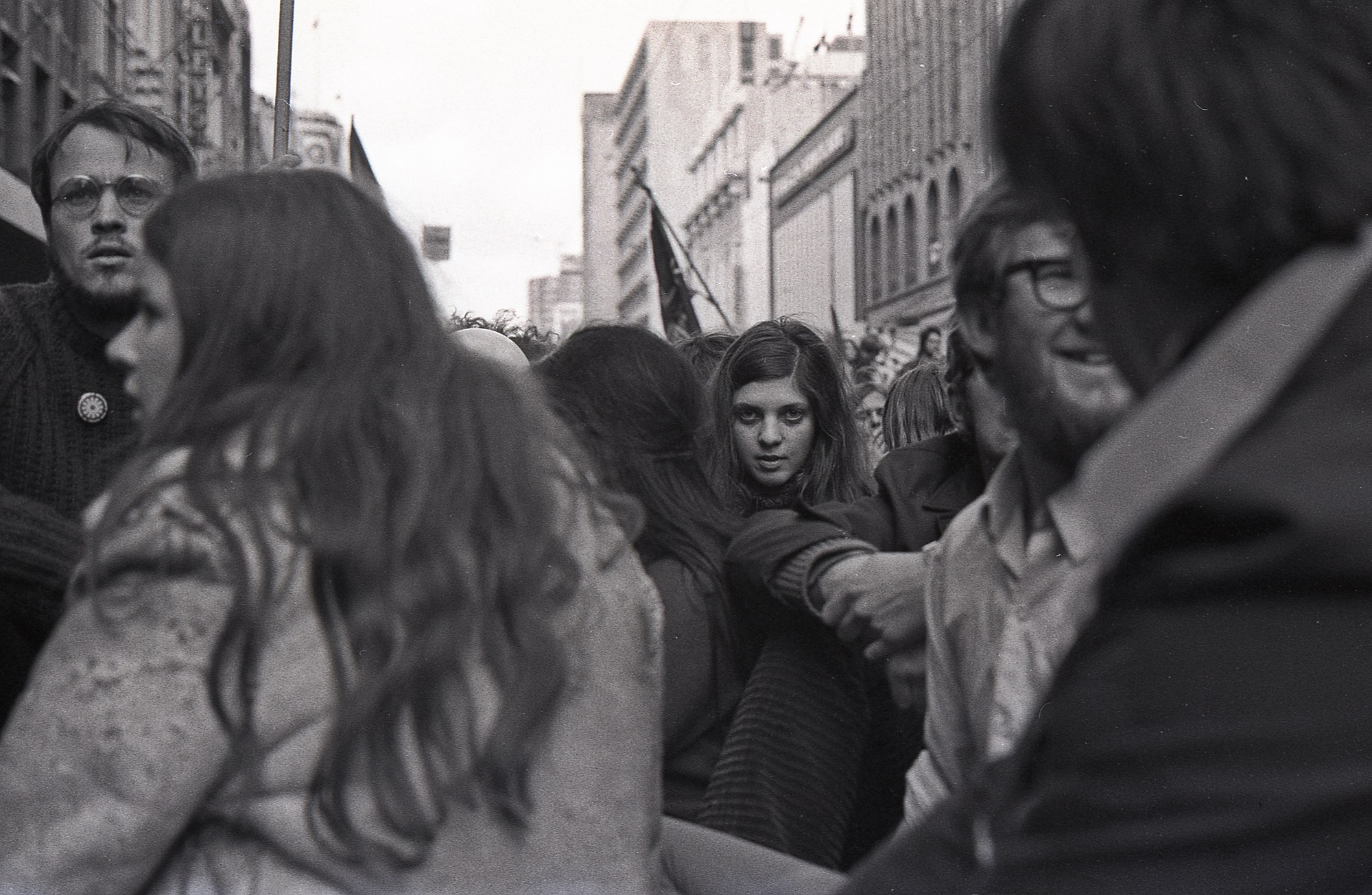 Monash University students, Bourke Street (Vietnam moratorium protest ...